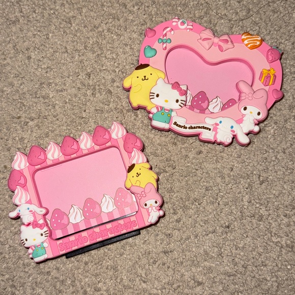 Sanrio | Accessories | Sanrio Pink Heart Frames With Characters 2 ...